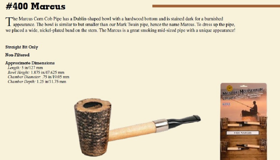 Marcus Corn Cob Pipe no filter - Pipo Market