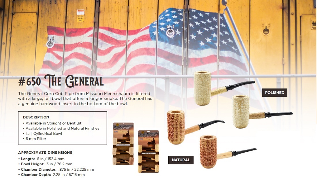 Corn Cob 1776 American Assortment GENERAL 6mm - Pipo Market